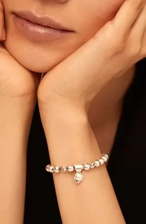 UNODE50 Sterling Plated Charm With Pearl