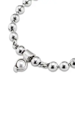UNODE50 Sterling Plated Charm With Pearl