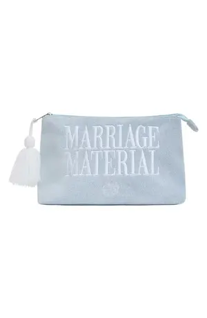 BRIDEMERCH Brademerch Marriage Material™ Collection Terry Cloth Beach Tote