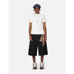 AELFRIC EDEN Baggy Longline Jorts - Black