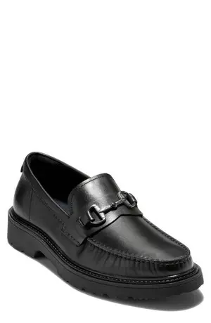 Cole Haan Broome Grand Lug Sole Bit Loafer - Black/black