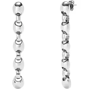 UNODE50 Plated Long Link Earrings