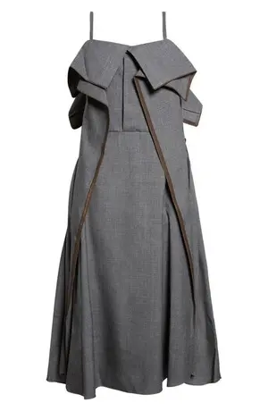 Sacai Suiting Midi Dress