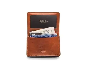 Bosca Dolce Full Gusset 2 Pocket Card Case With Id