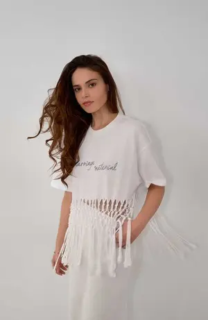 BRIDEMERCH Marriage Material Beach Tee