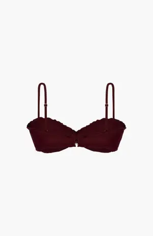 ODDLI Bralette Bikini Top - Maroon