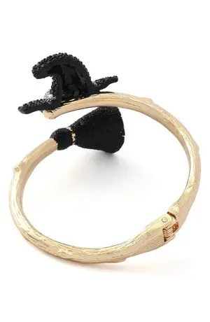 Betsey Johnson Witch Hat & Broom Bypass Bracelet