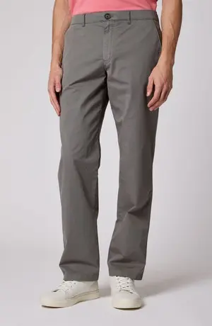 Paul Smith Tapered Fit Stretch Cotton Chinos - Slate