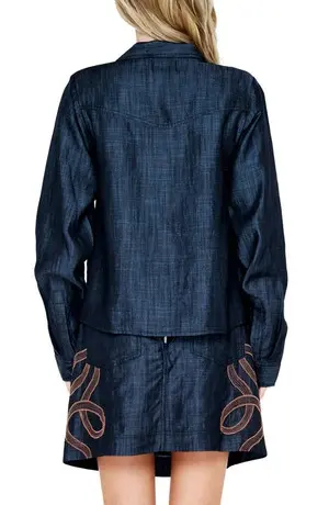 CIEBON Julianna Embroidered Tencel® Lyocell Shirt