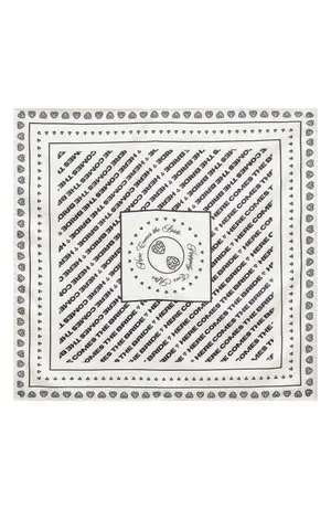 BRIDEMERCH Here Comes The Bride Scarf - Cream