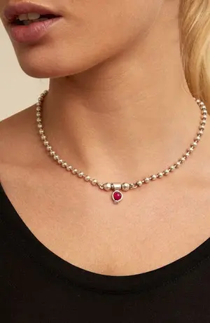 UNODE50 Plated Charm With Agate Stone