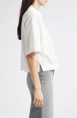 Emporio Armani Jerseywear Chevron Jacquard Knit Top