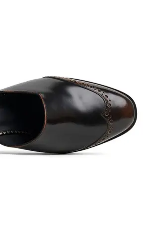 THE OFFICE OF US Ms. Johanna Heeled Mule - Mahogany