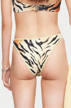 Lioness Bella Print High Cut Cheeky Bikini Briefs