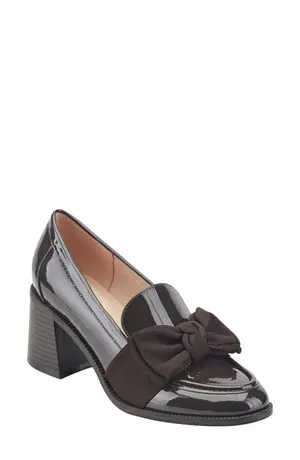 Bandolino Korra Block Heel Pump With Bow Detailing - Dark Brown