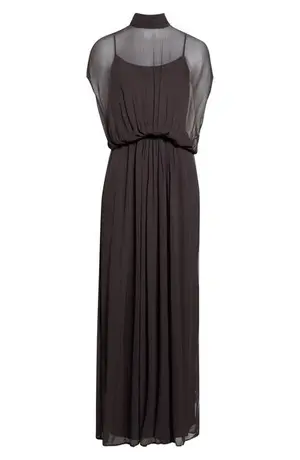 Staud Viviana Shirred Maxi Dress