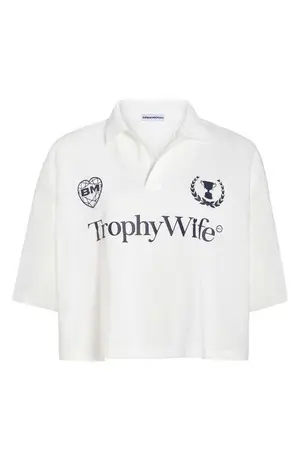BRIDEMERCH Trophy Wife Boxy Rugby Shirt