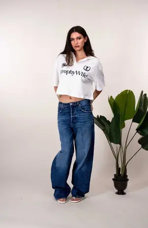 BRIDEMERCH Trophy Wife Boxy Rugby Shirt