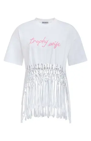 BRIDEMERCH Trophy Wife Beach Tee - White