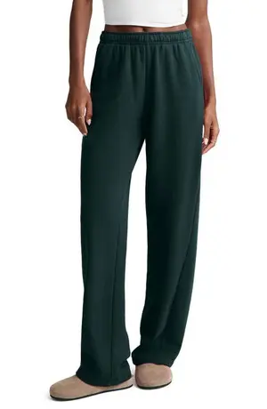 Beyond Yoga Luxe Fleece Straight Leg Sweatpants - Dark Ivy
