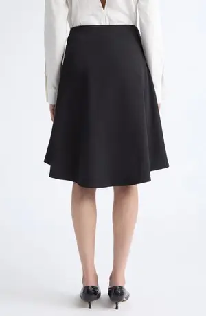 JIL SANDER Wool Sablé Skirt