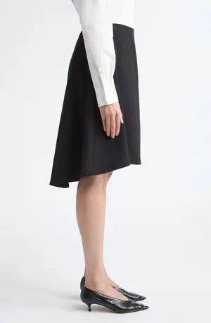 JIL SANDER Wool Sablé Skirt