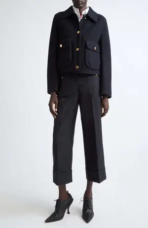 Thom Browne Wool Bell Sleeve Jacket