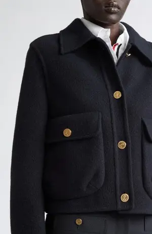 Thom Browne Wool Bell Sleeve Jacket