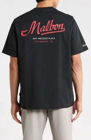 MALBON Bermuda Benchmark Cotton Graphic T-shirt