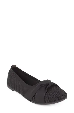 Tahari Lorient Pointed Toe Flat With Knot Detailing