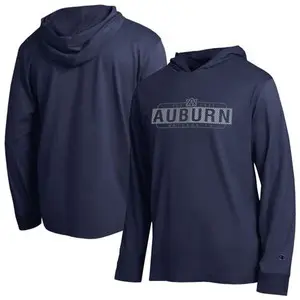 Champion Auburn Tigers All-star Long Sleeve Hooded T-shirt - Navy
