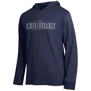 Champion Auburn Tigers All-star Long Sleeve Hooded T-shirt - Navy