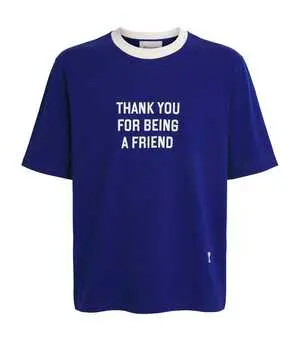 AMI Paris Thank You T-shirt - Blue