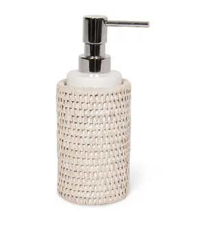 DECOR WALTHER Rattan Basket Soap Dispenser Holder - Brown