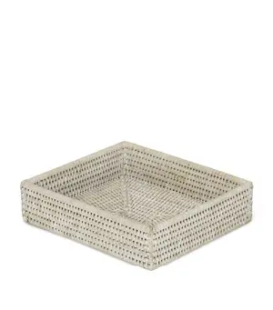 DECOR WALTHER Rattan Basket Tray - Brown