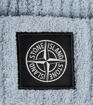 Stone Island Cotton Bouclé Compass Beanie