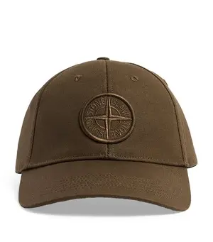 Stone Island Cotton Baseball Cap - Green