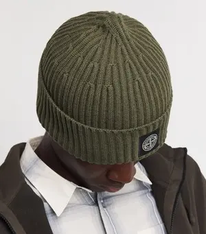 Stone Island Rws Wool Compass Beanie