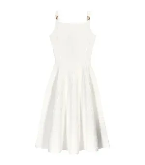 Maje Embellished Knit Midi Dress - White