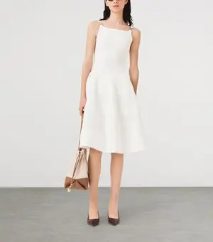 Maje Embellished Knit Midi Dress