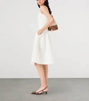 Maje Embellished Knit Midi Dress