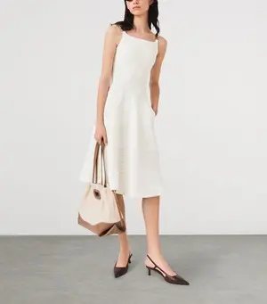 Maje Embellished Knit Midi Dress
