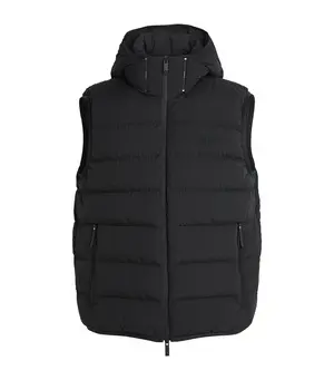 Moncler Down Hooded Arinella Gilet - Black