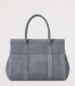 Mulberry Suede Bayswater Top-handle Bag - Grey