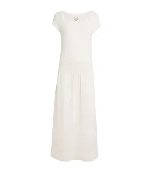 ME+EM Mixed Media Maxi Dress - Beige