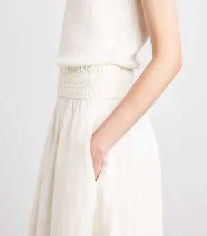 ME+EM Mixed Media Maxi Dress