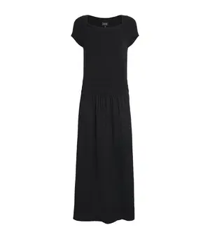 ME+EM Mixed Media Maxi Dress - Black