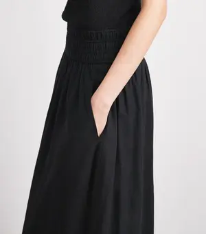 ME+EM Mixed Media Maxi Dress