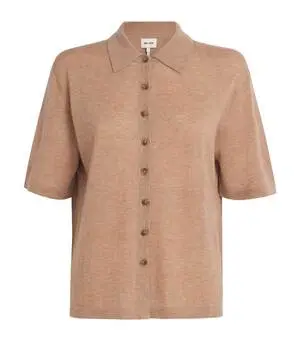 ME+EM Cashmere Knit Short-sleeve Shirt