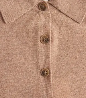 ME+EM Cashmere Knit Short-sleeve Shirt